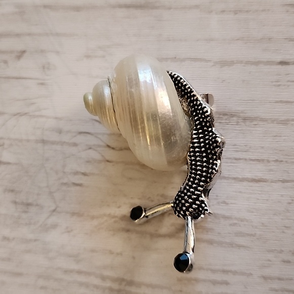 Fashion Jewelry | Jewelry | Snail Brooch Authentic Looking Shell On ...
